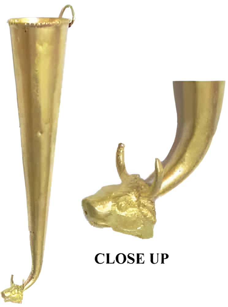 Pure Brass Gaumuhkhi Shringi for Rudrabhishek – Sanatan Factory